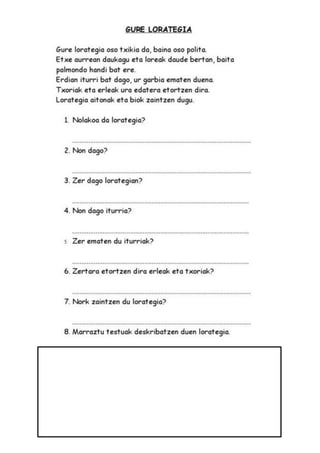 Irakurketa lantzeko fitxak | PDF