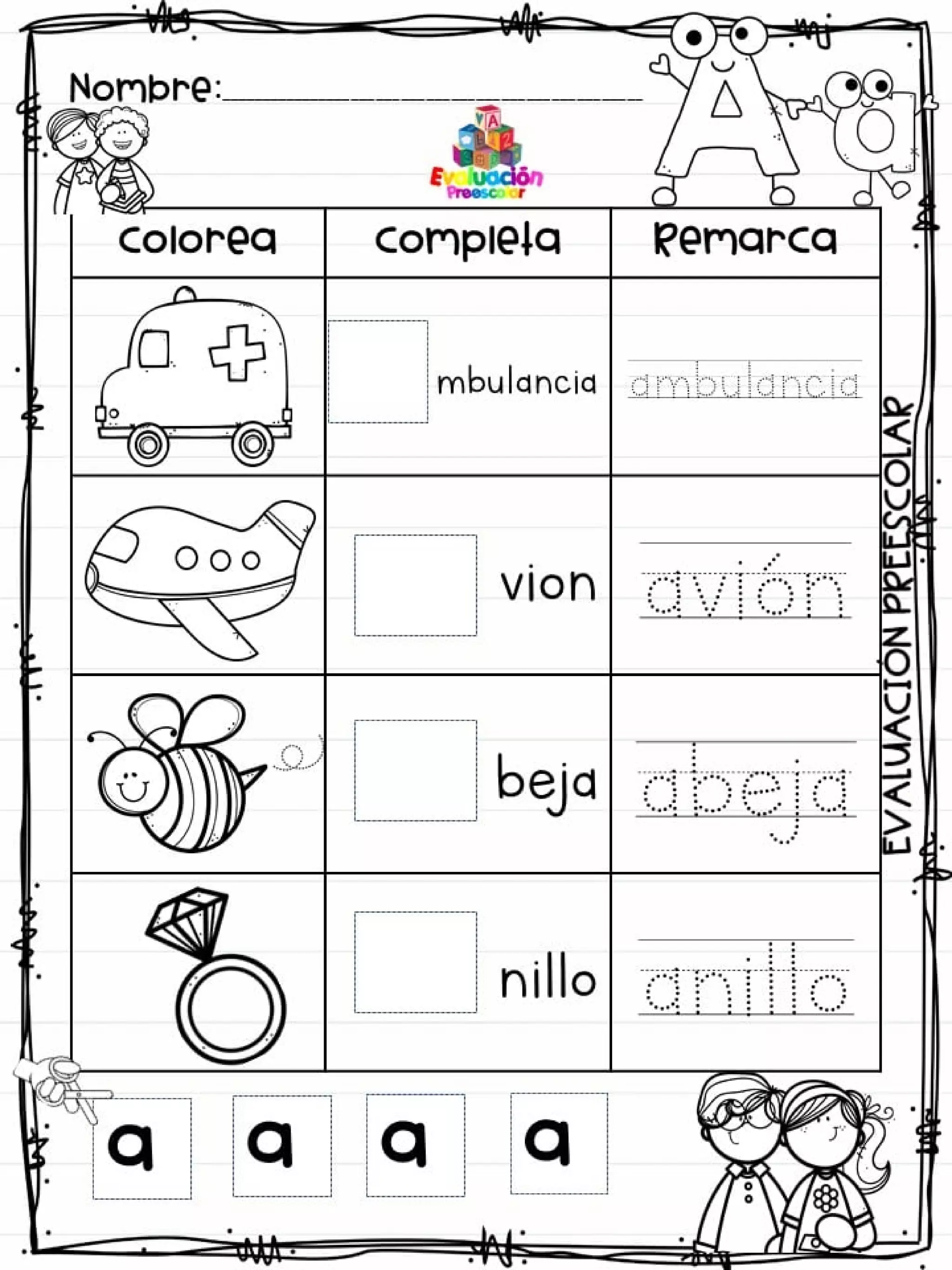 Vocales Para Trazar Y Colorear Aprender Y Mucho Más...: Repaso De Las