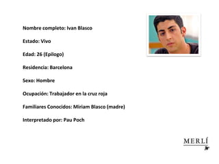 Fichas personajes | PPTX