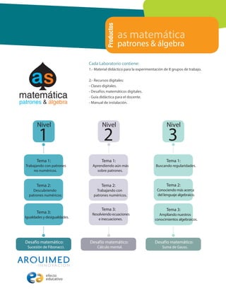 Ficha técnica laboratorio patrones y álgebra | PDF