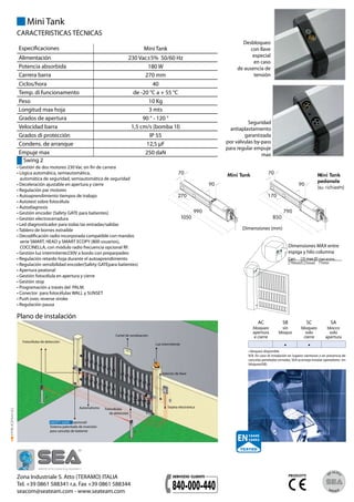 Ficha técnica SEA Mini Tank | PDF