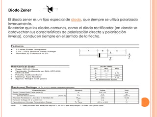 Ficha tecnica diodo | PPTX | Physics | Science