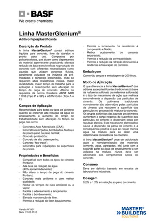 Ficha tecnica master_glenium | PDF