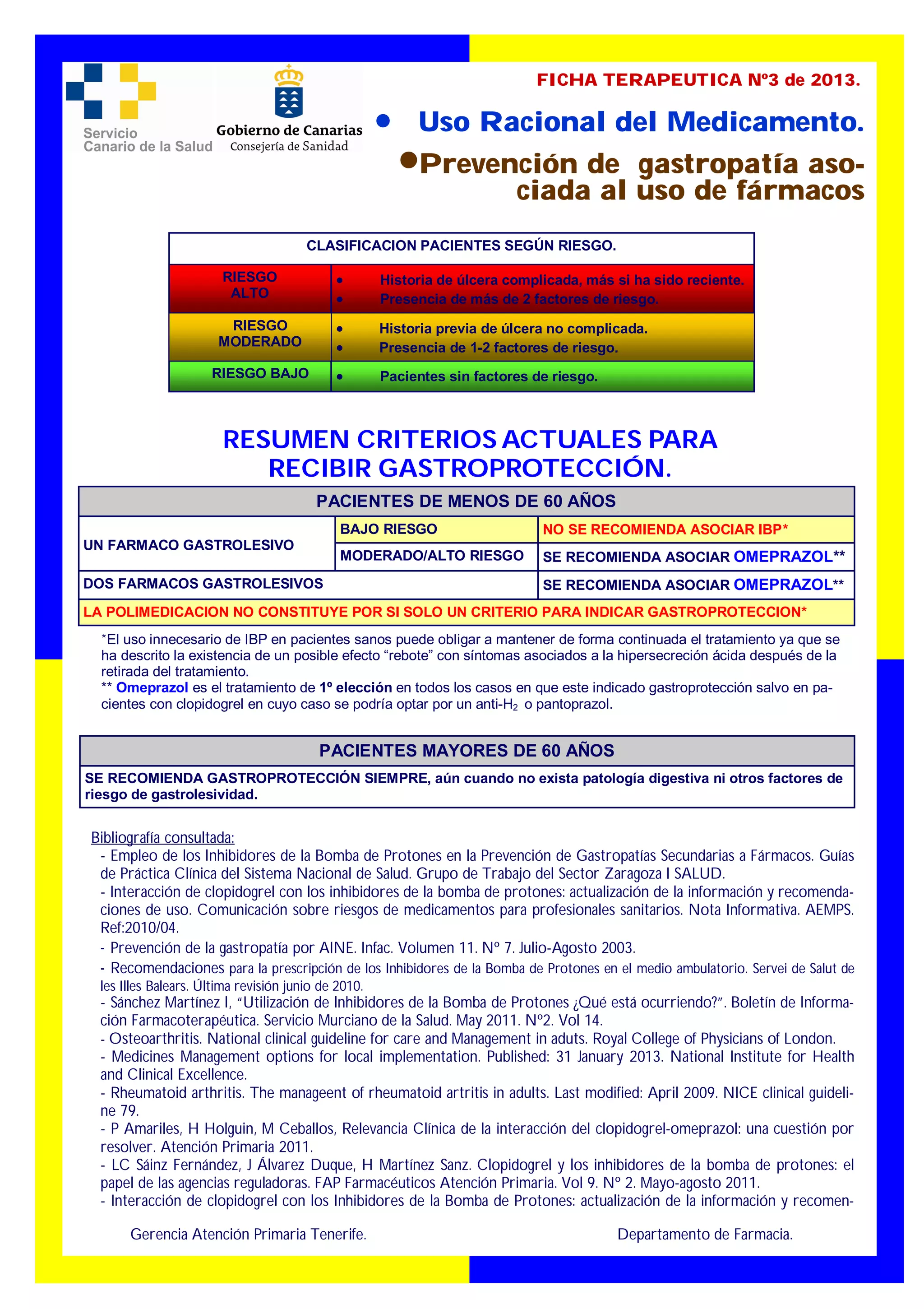 Ficha terapeutica32013.prevenciongastropatiaporfarmacos | PDF