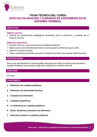 Curso online de valoracion y cuidados de enfermeria en el enfermo ter…