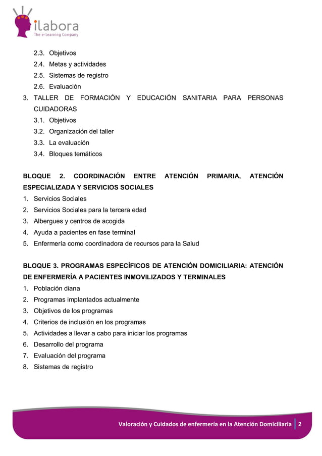 Curso online valoracion y cuidados de enfermeria en la atencion ... Curso online valoracion y cuidados de enfermeria en la atencion ...