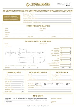 Calculation sheet for SDS surface drive system | PDF