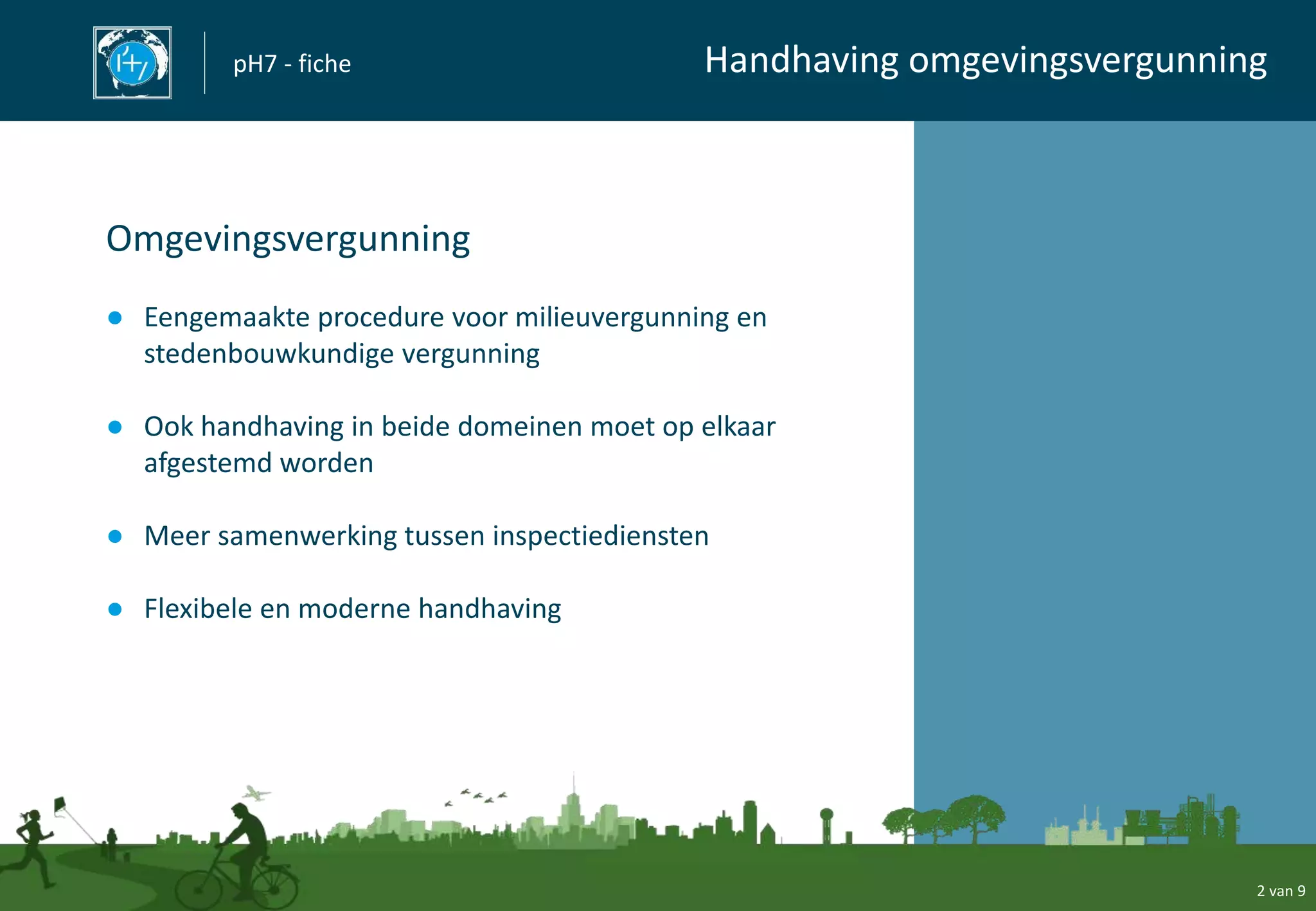 Fiche: conceptnota handhaving omgevingsvergunning vlaanderen | PPT