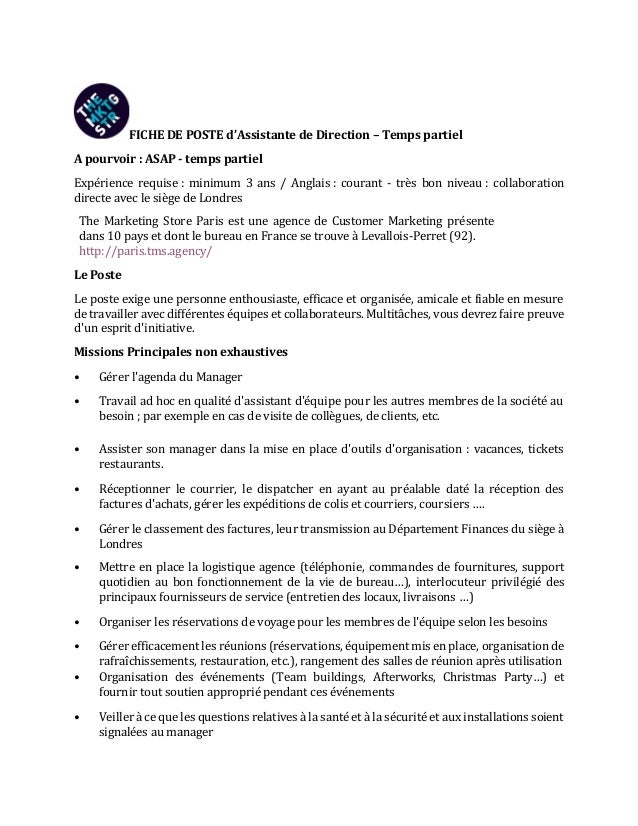 Manager De Projet Fiche De Poste Manager De Projet Fiche De Poste