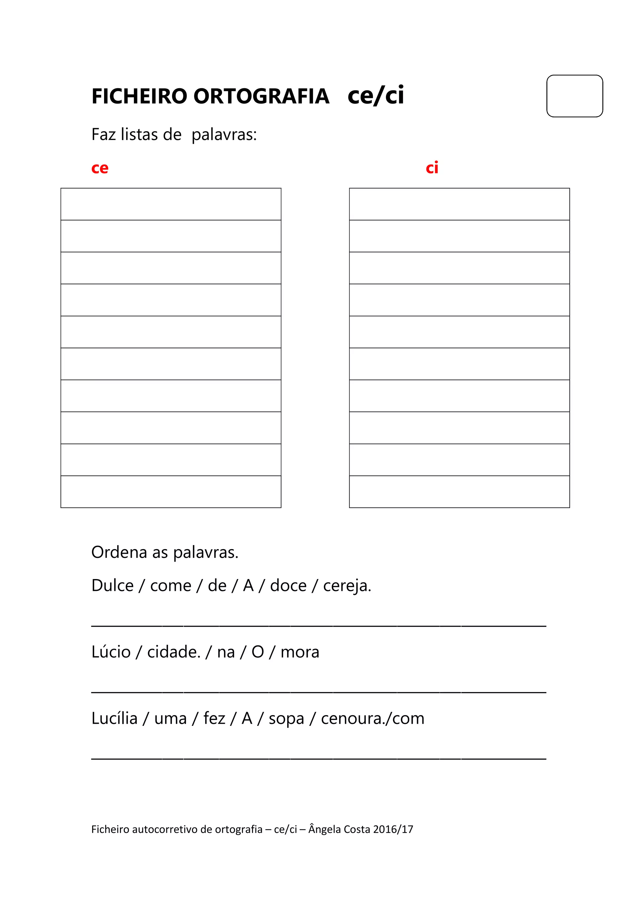 Ficheiro ortografia ce_ci | PDF