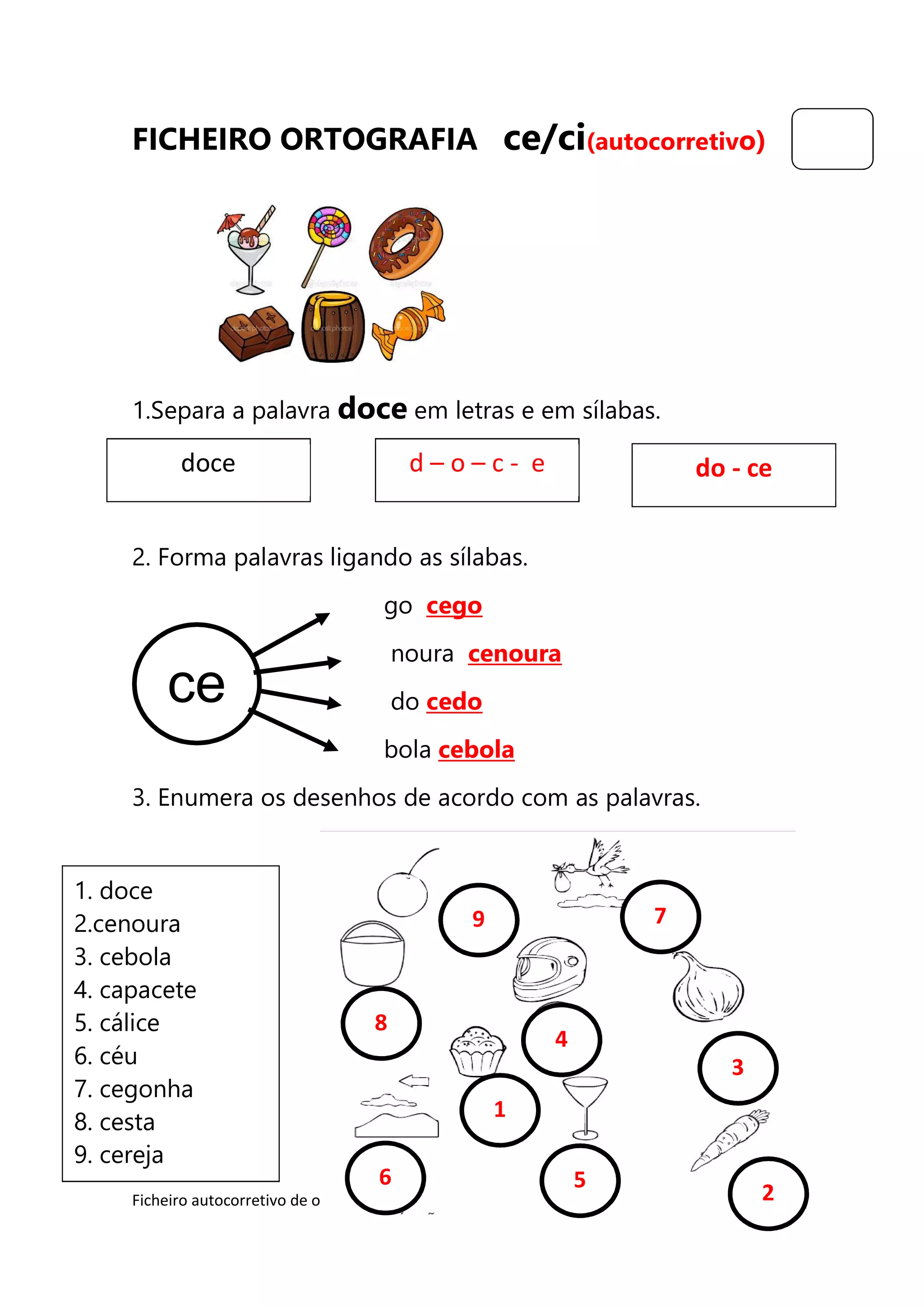 Ficheiro ortografia ce_ci | PDF