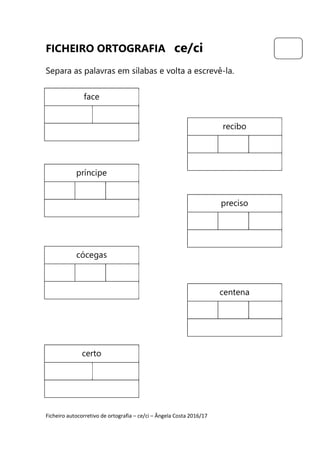 Ficheiro ortografia ce_ci | PDF
