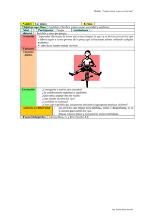 Fichero actividades con bicicleta | DOC