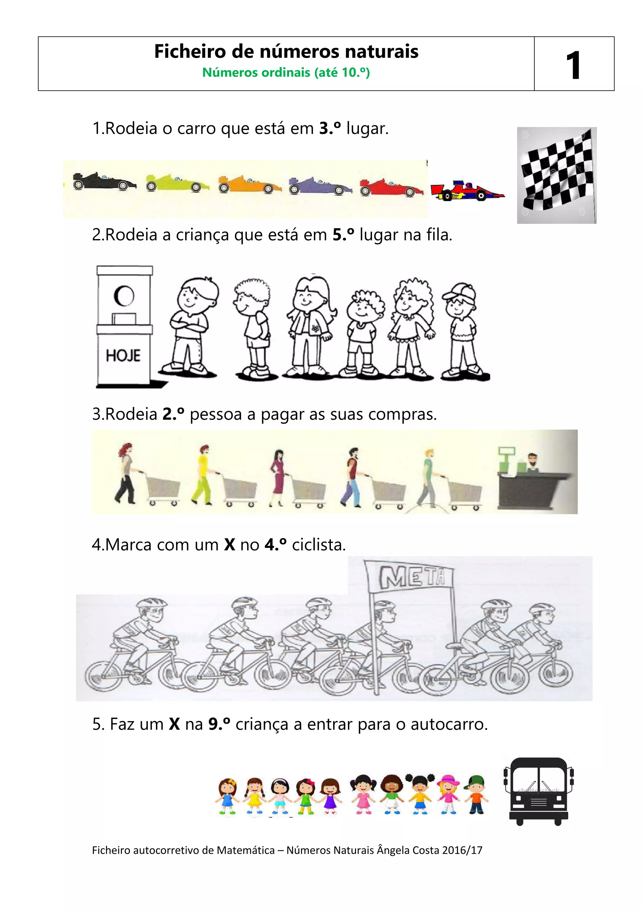 Fich numerais ordinais_2_ano | PDF