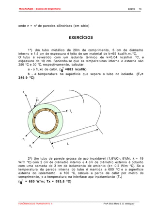 Fichário fenômenos de transporte ii alunos final | DOC