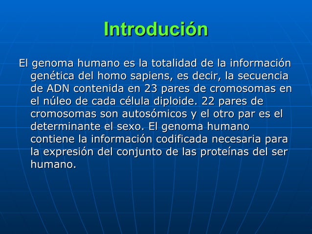 El genoma humano | PPT