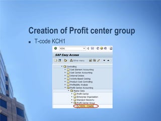 SAP FICO-Profit center accounting | PPT