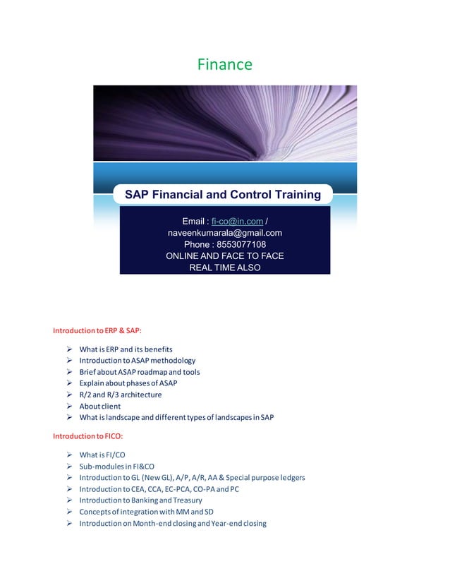 Formation Sap Fi Co Paris: Formation Logiciel Sap – UIEB