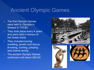 Fico's oral presentation olimpic games | PPTX | Summer Olympic Sports ...