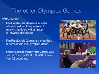 Fico's oral presentation olimpic games | PPTX | Summer Olympic Sports ...