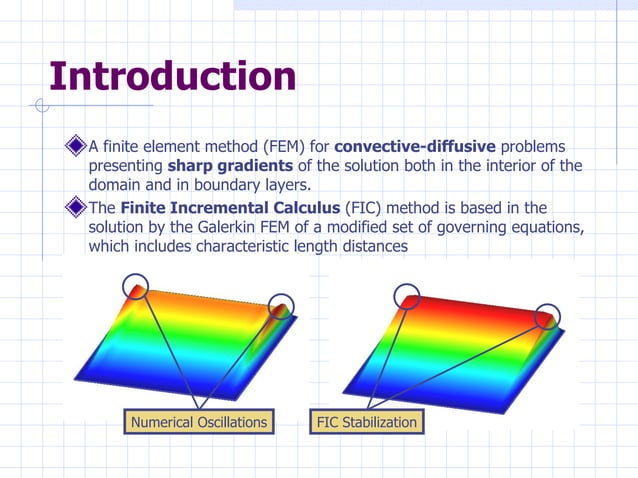 FINITE ELEMENT FORMULATION FOR CONVECTIVE-DIFFUSIVE PROBLEMS WITH SHARP GRADIENTS USING FINITE ...