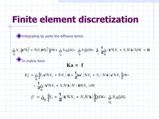 FINITE ELEMENT FORMULATION FOR CONVECTIVE-DIFFUSIVE PROBLEMS WITH SHARP GRADIENTS USING FINITE ...