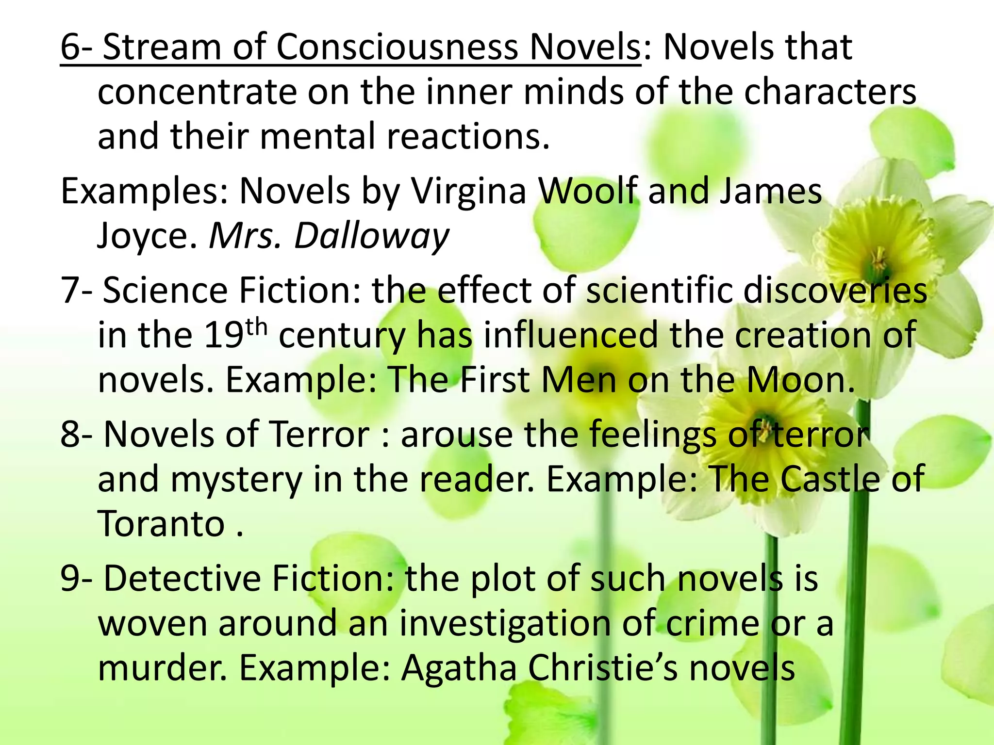 Fiction (Novel + short stories) | PPTX