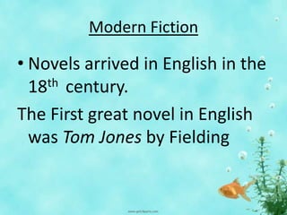 Fiction (Novel + short stories) | PPTX