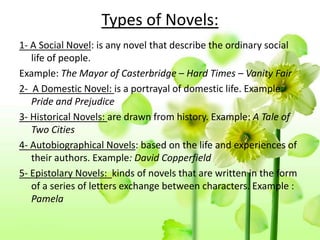 Fiction (Novel + short stories) | PPTX