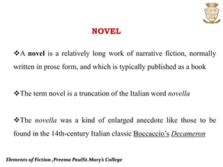 English:Elements Of Fiction | PPTX