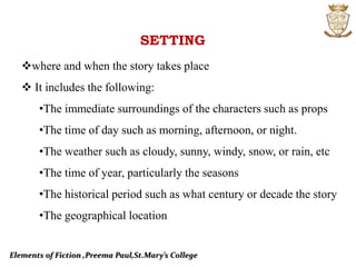 English:Elements Of Fiction | PPTX