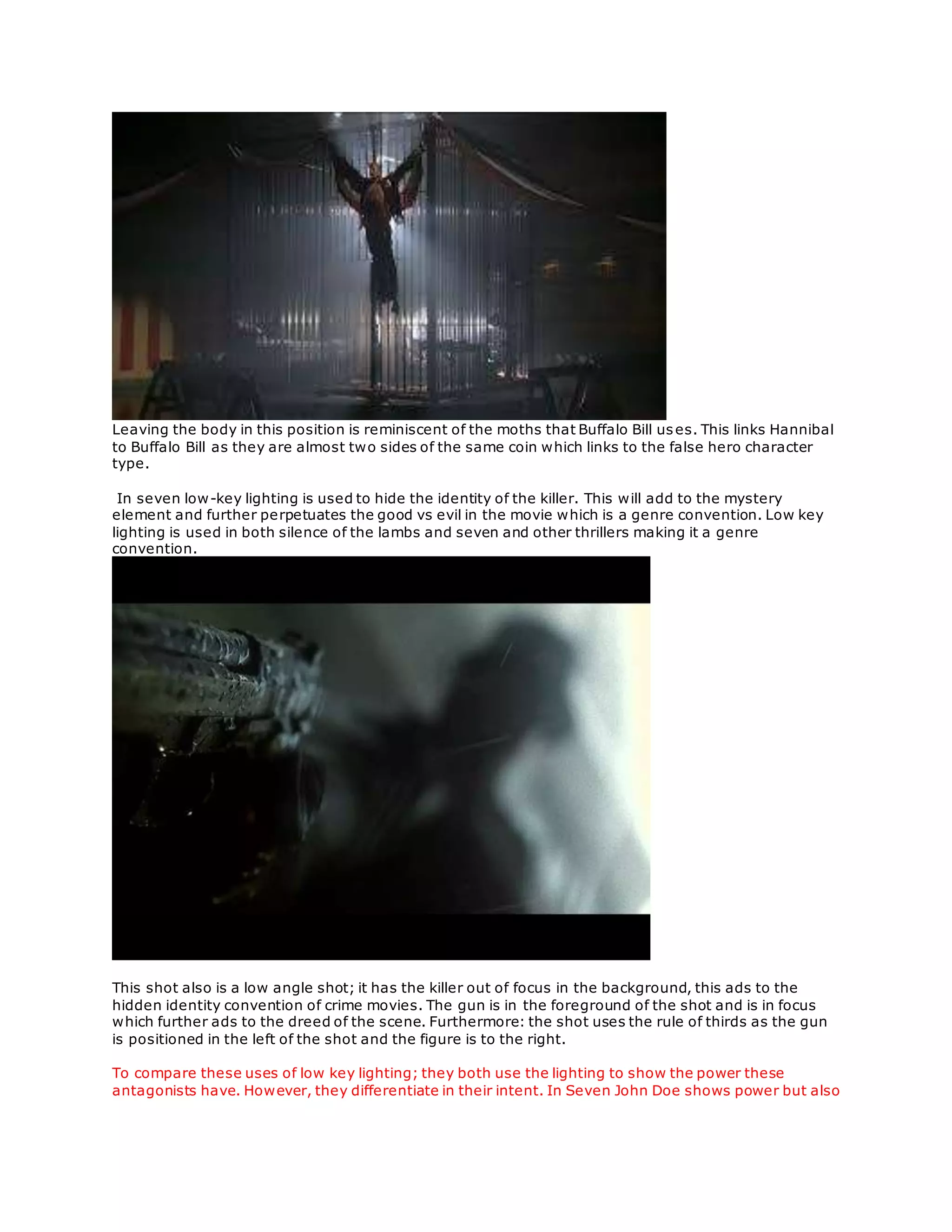 Fictional film codes and conventions | DOCX | True Crime | Genres