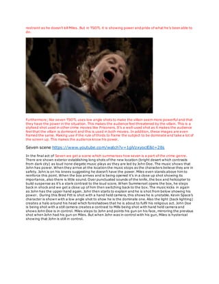 Fictional film codes and conventions | DOCX | True Crime | Genres