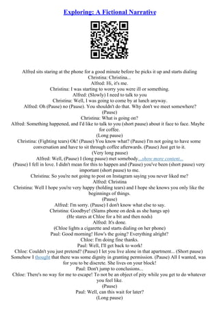 Fictional Narrative Essay Examples | PDF