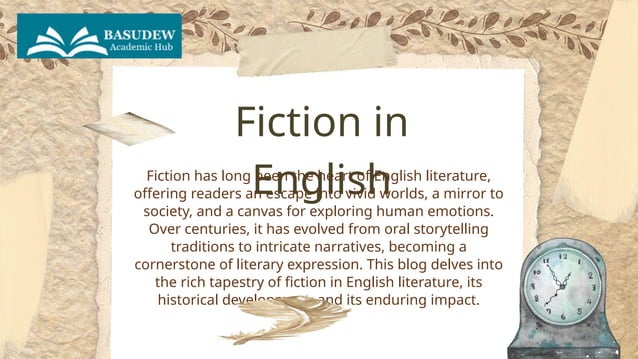 Fictional Worlds: A Journey Through English Literary History | PPT
