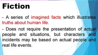 FICTION AND ITS ELEMENTS Creative Writing .pptx