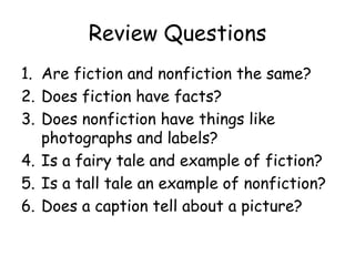 Fiction and non fiction pp | PPTX