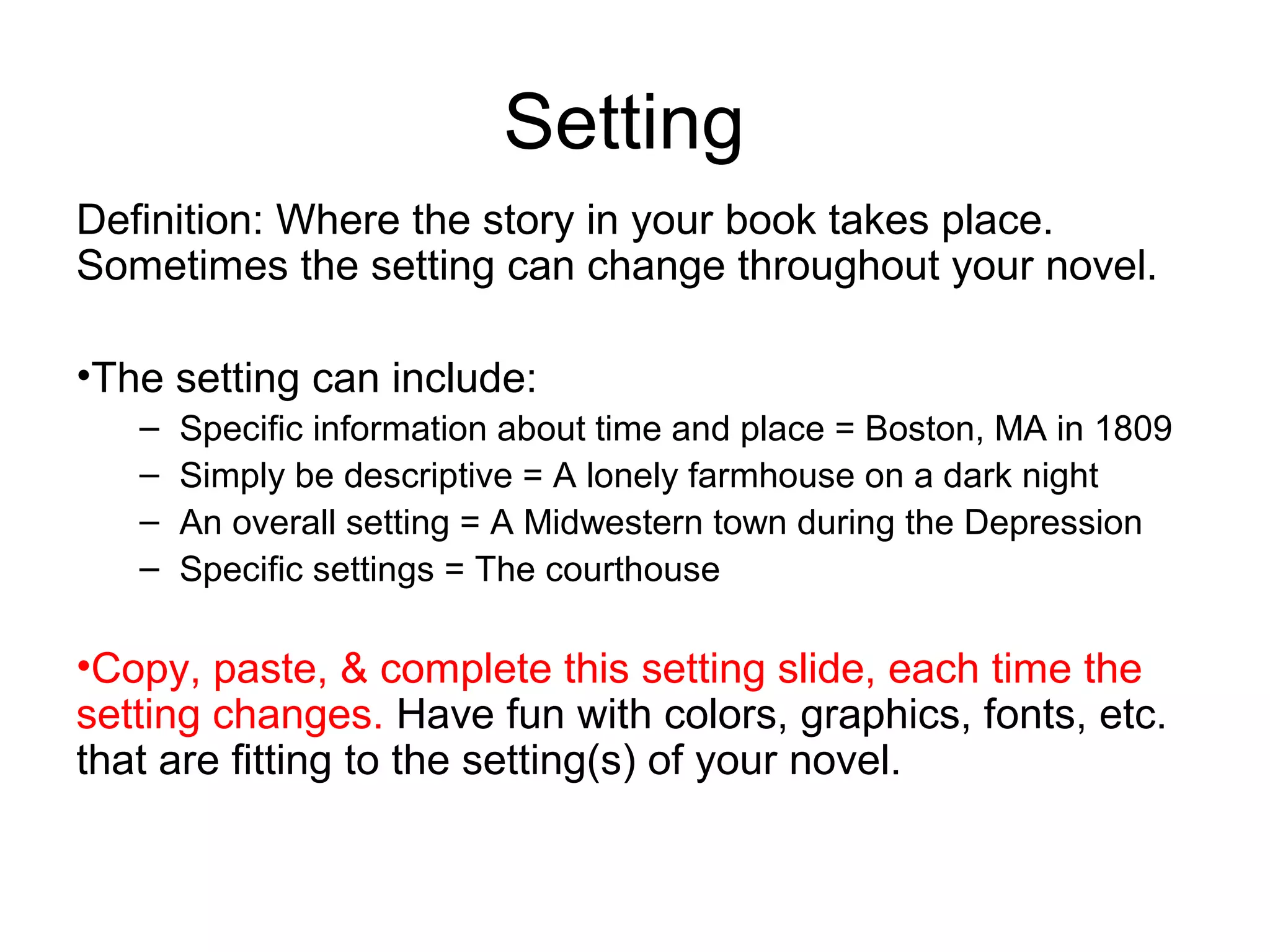 Fiction book project presentation template | PPT