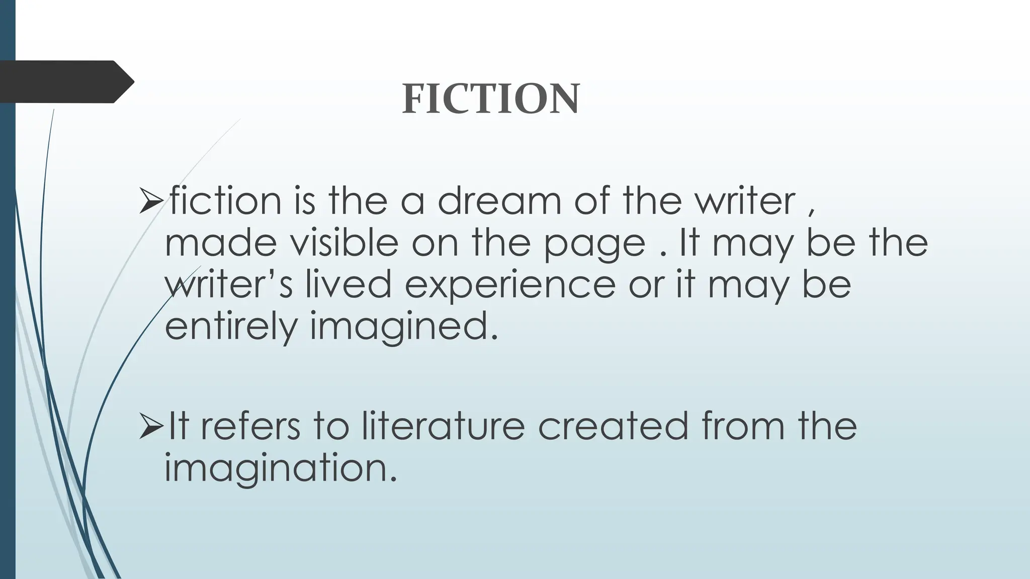 FICTION CREATIVE WRITING FICTION CREATIVE WRITING.pptx
