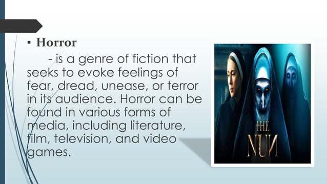 FICTION CREATIVE WRITING FICTION CREATIVE WRITING.pptx | Genres