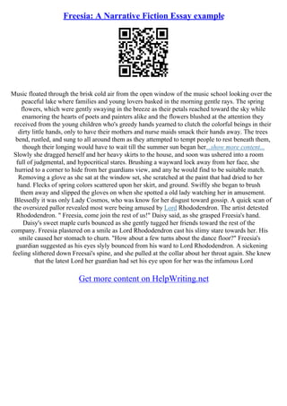 Fiction Essay Examples | PDF