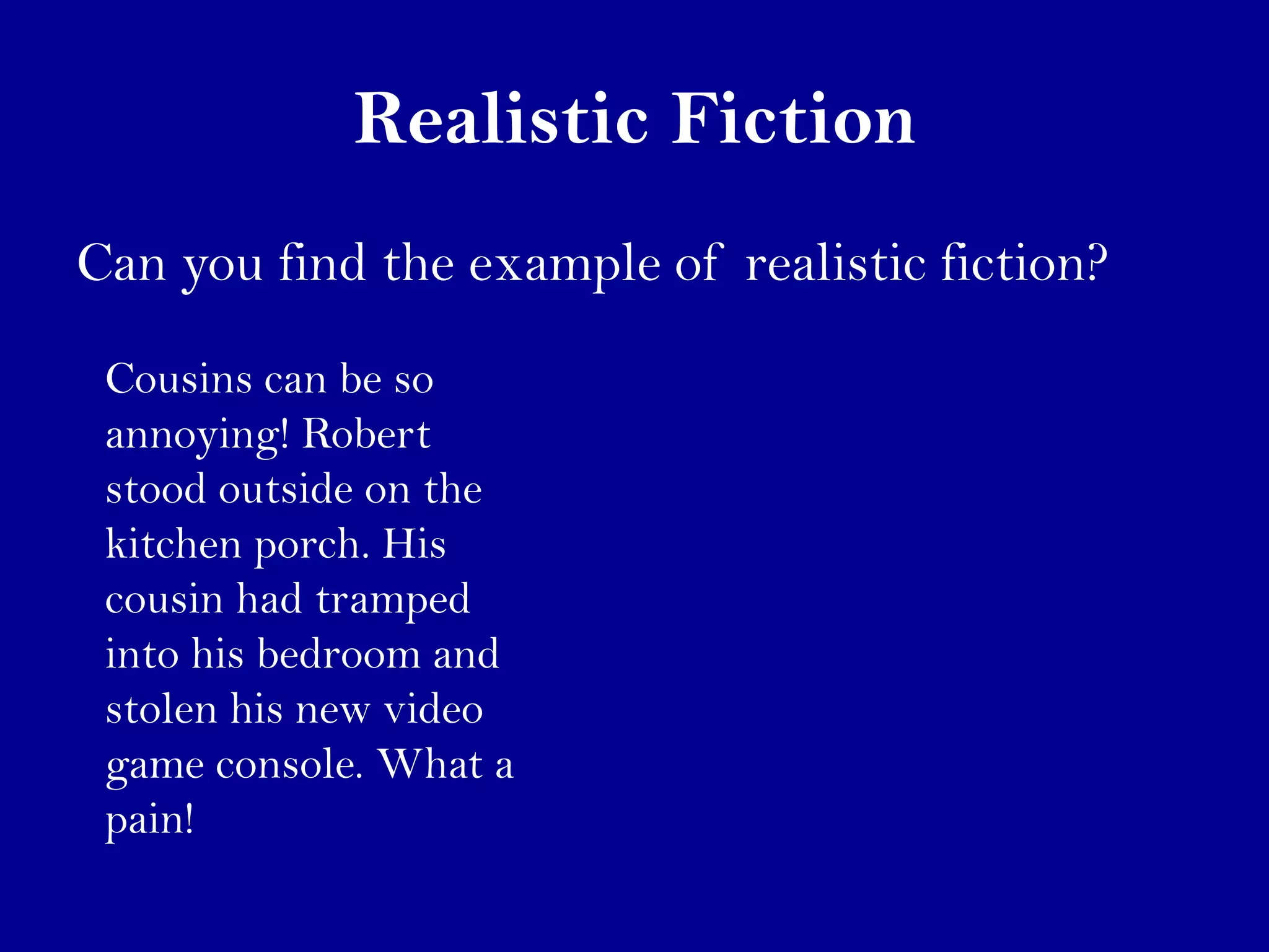 Fiction genres | PPT