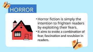 FICTION GENREs power point presentation j | PPT