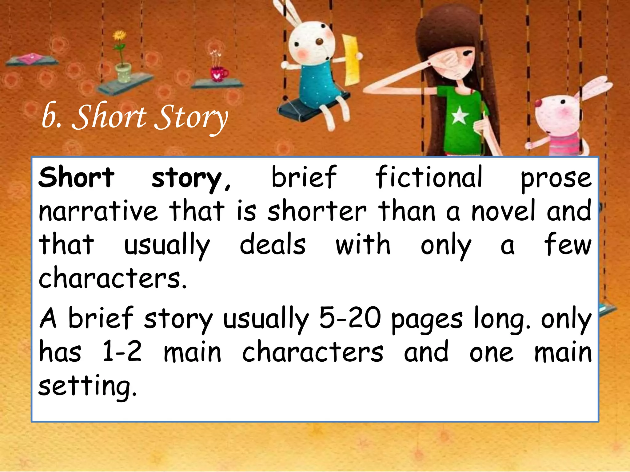 Definition, elements, genres, and types of fiction | PPTX