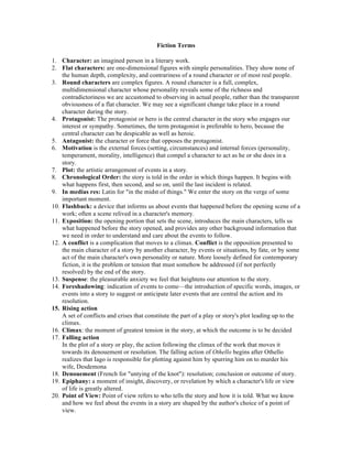 Fiction terms | PDF