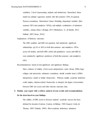 EDR 8201 Week 8—Assignment: Fictitious Statistical Study | DOCX