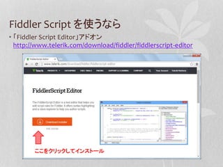 Fiddler Scriptデモ | PPT