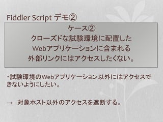 Fiddler Scriptデモ | PPT