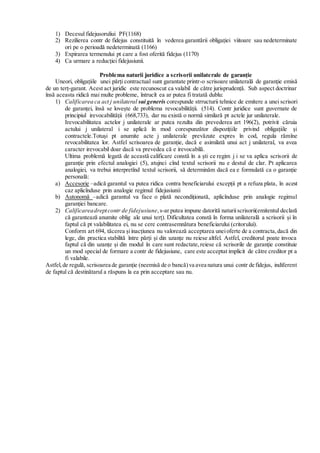 Fidejusiunea | DOCX