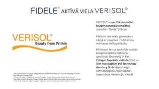 FIDELE (VERISOL) - intensīvas iedarbības kolagēns | PPT